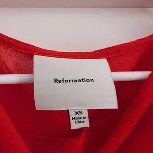 Reformation | Dresses | Reformation Red Maxi Dress With Slip Dress ...